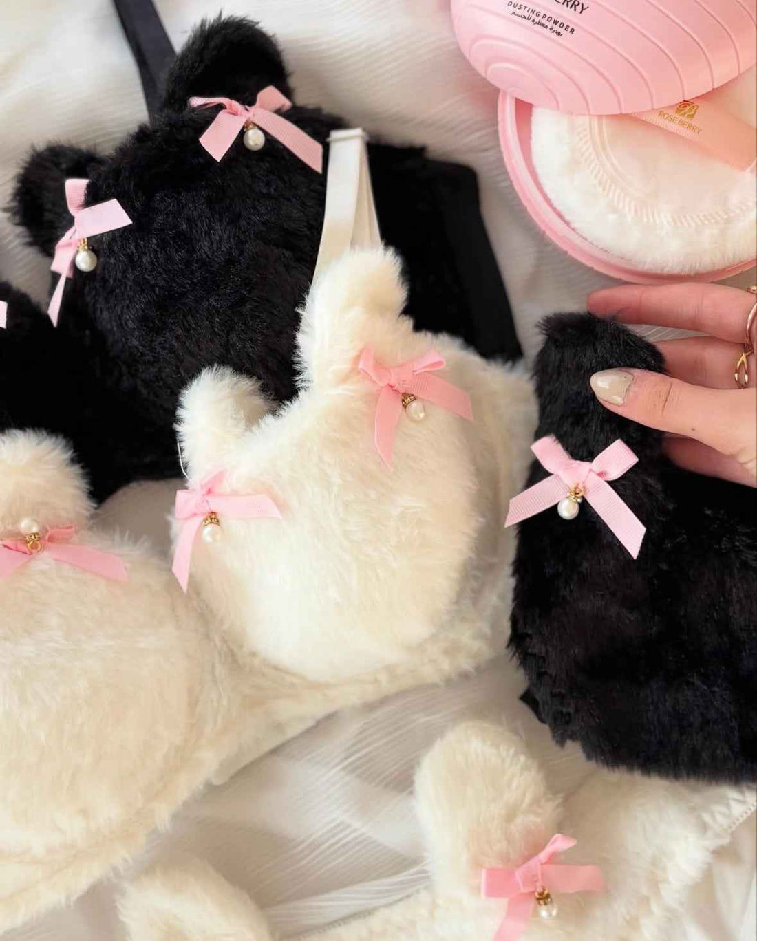 Meaoww Fur Bra Set😸 – Lamaisah pink