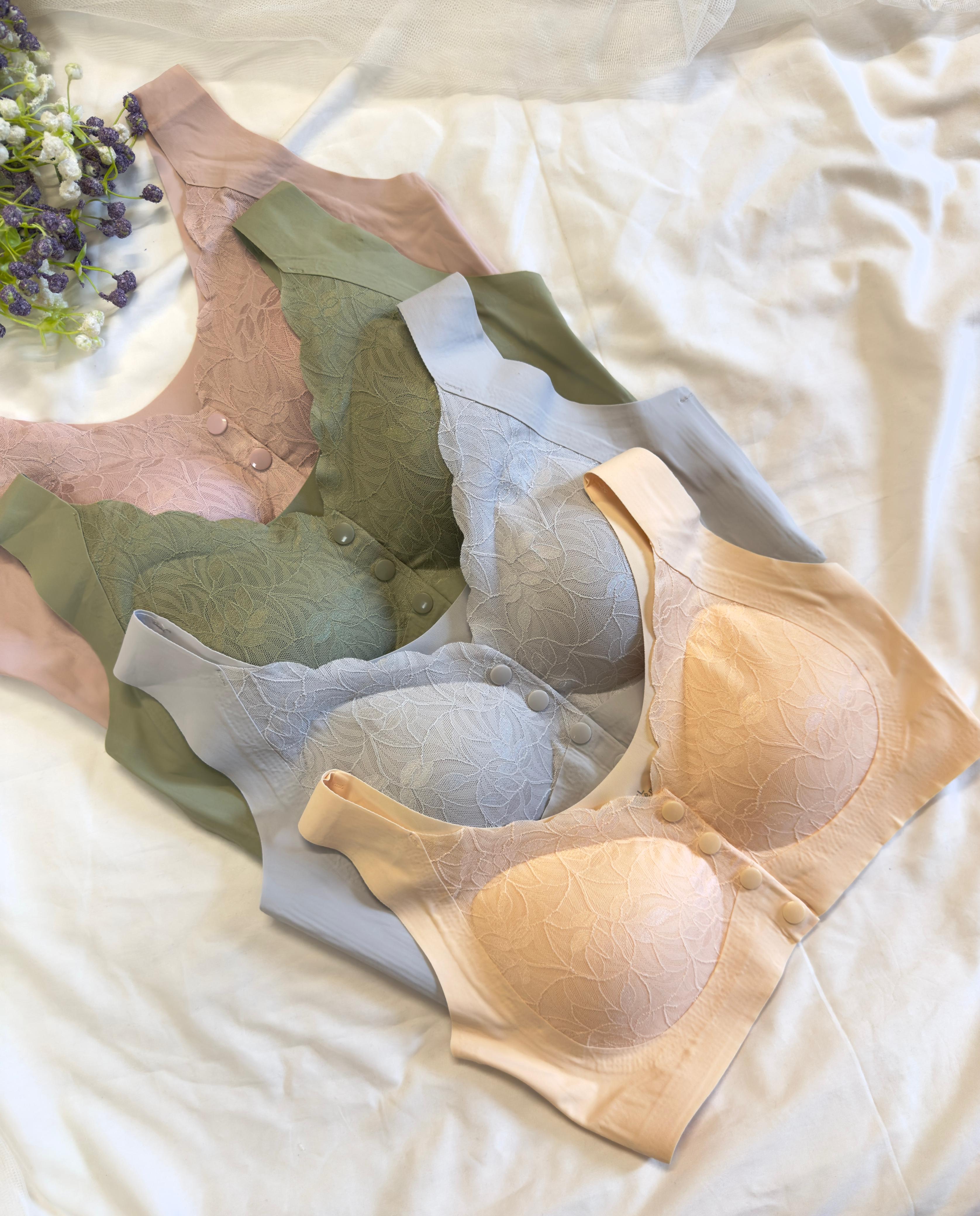 Seamless Anti Rash Front Open Posture Correction Bra – Lamaisah pink
