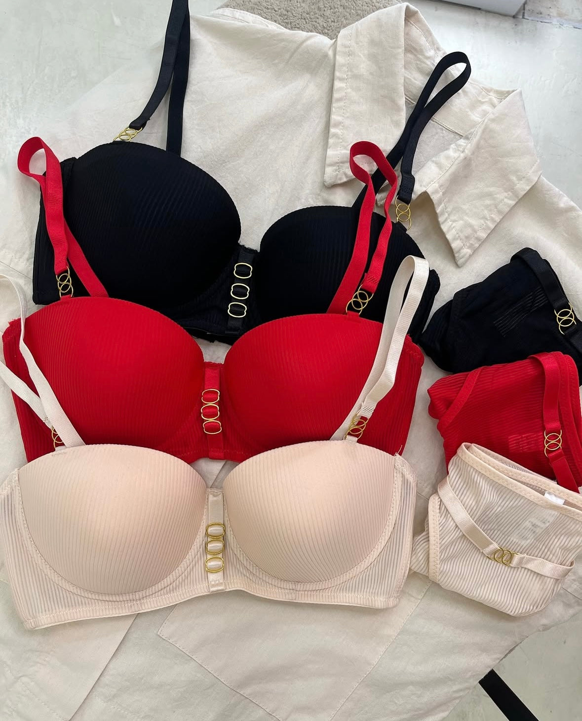 Single Padded Shein Bra Set – Lamaisah pink